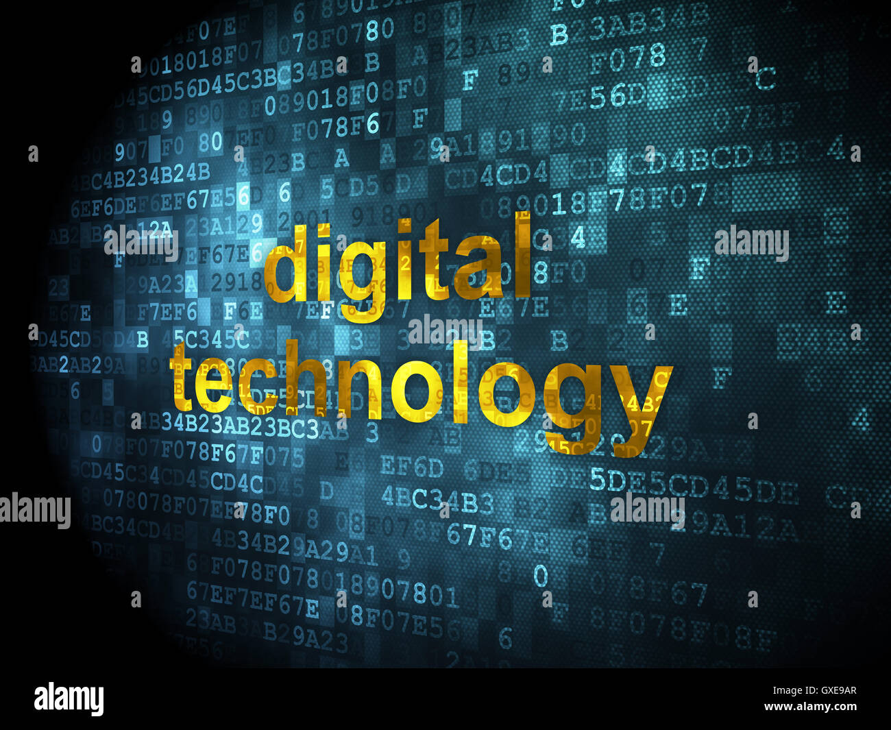 Information concept: Digital Technology on digital background Stock ...