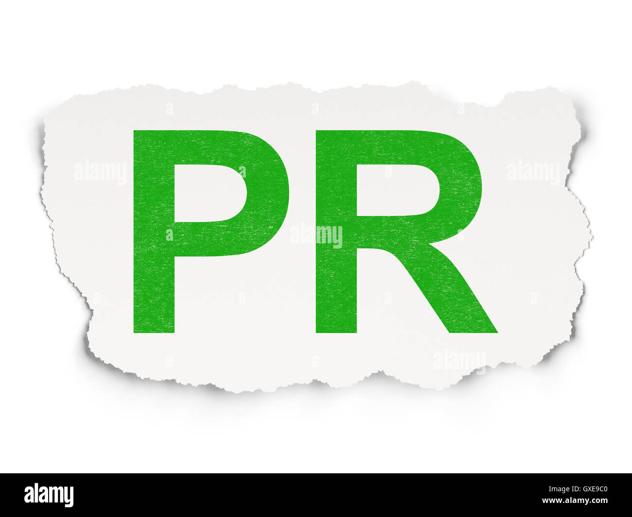 Marketing concept: PR on Paper background Stock Photo - Alamy