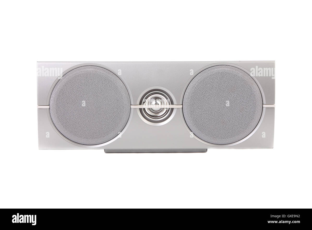 Closeup of gray sound speaker Stock Photo - Alamy