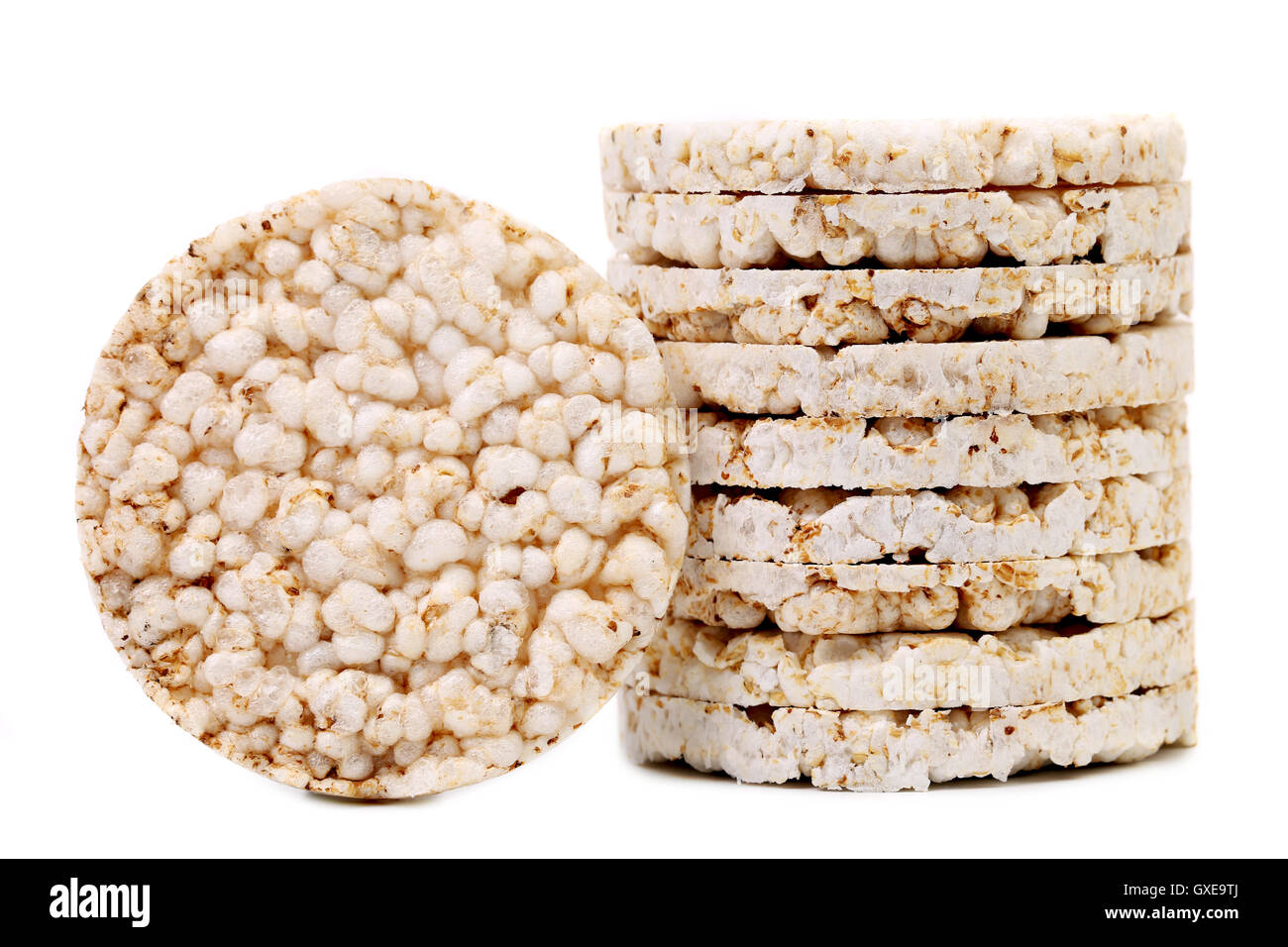 Puffed rice snack Stock Photo - Alamy