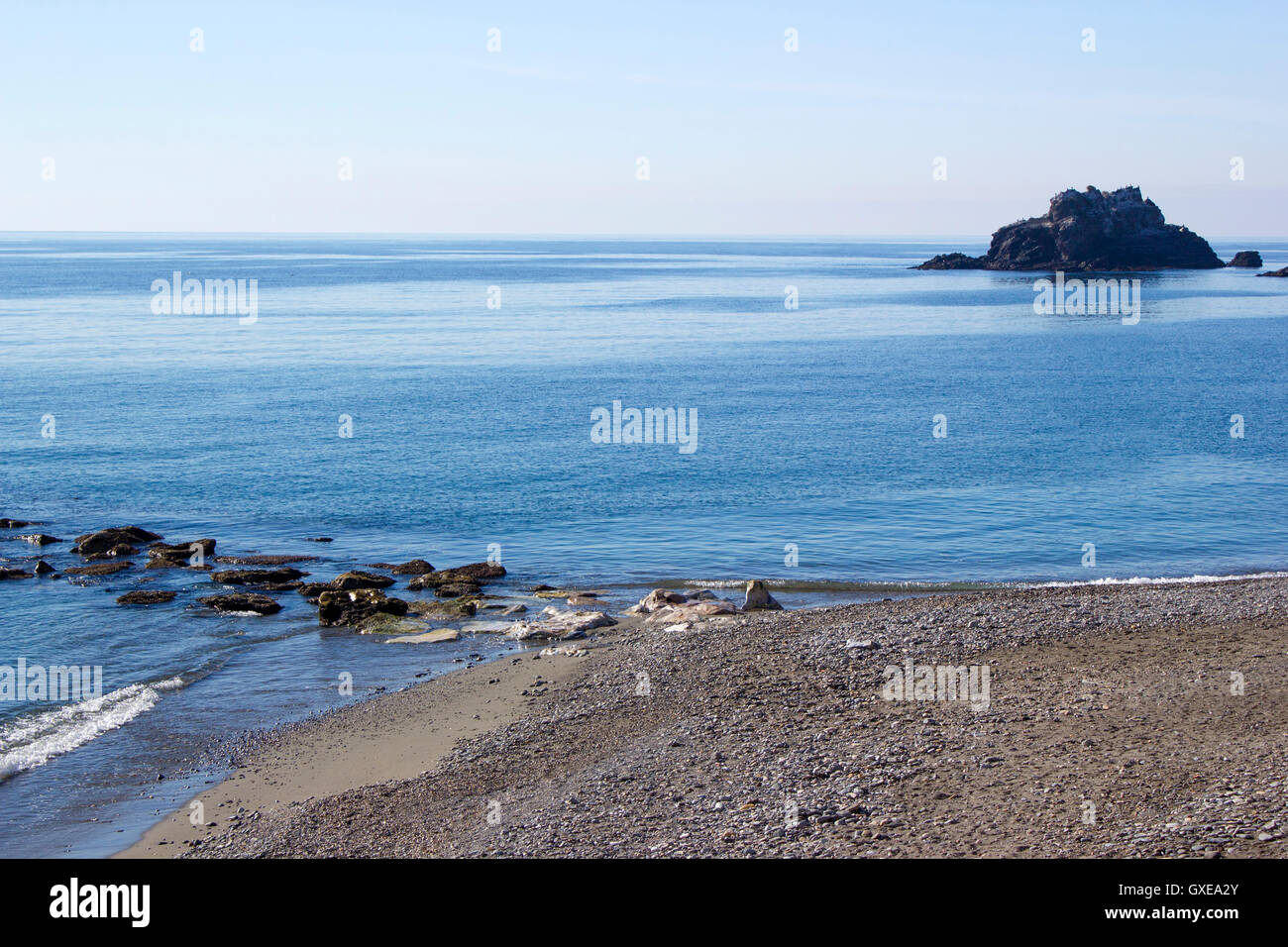 beach in Almunecar, Andalusia, Spain Stock Photo - Alamy