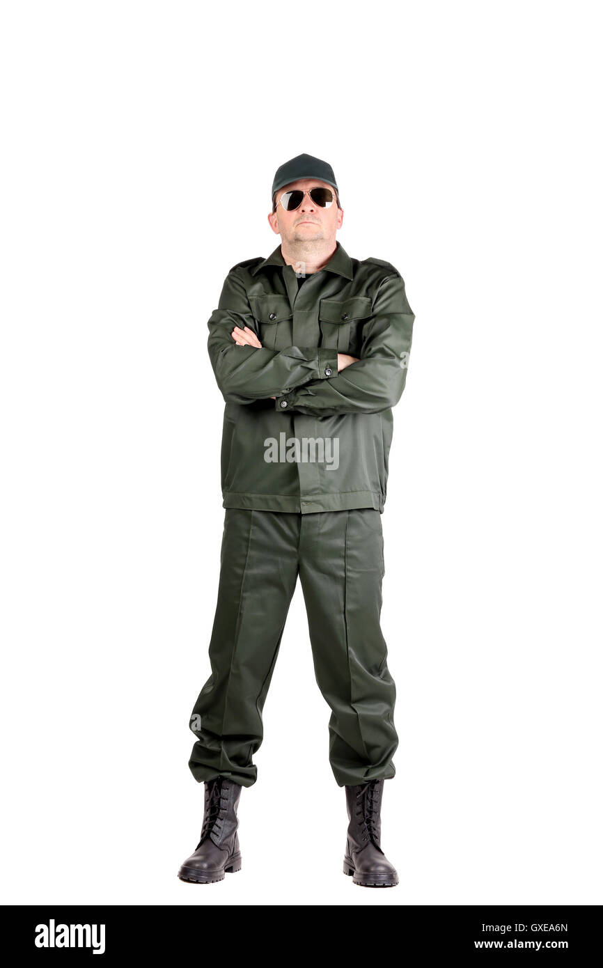 Full body portrait of worker Stock Photo - Alamy