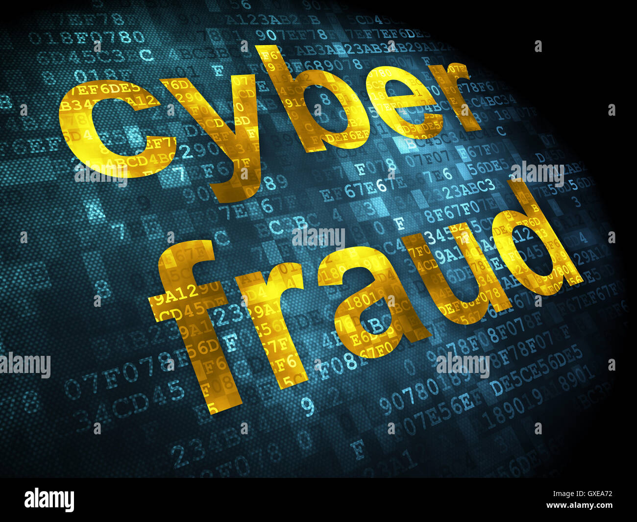 Security concept: Cyber Fraud on digital background Stock Photo - Alamy