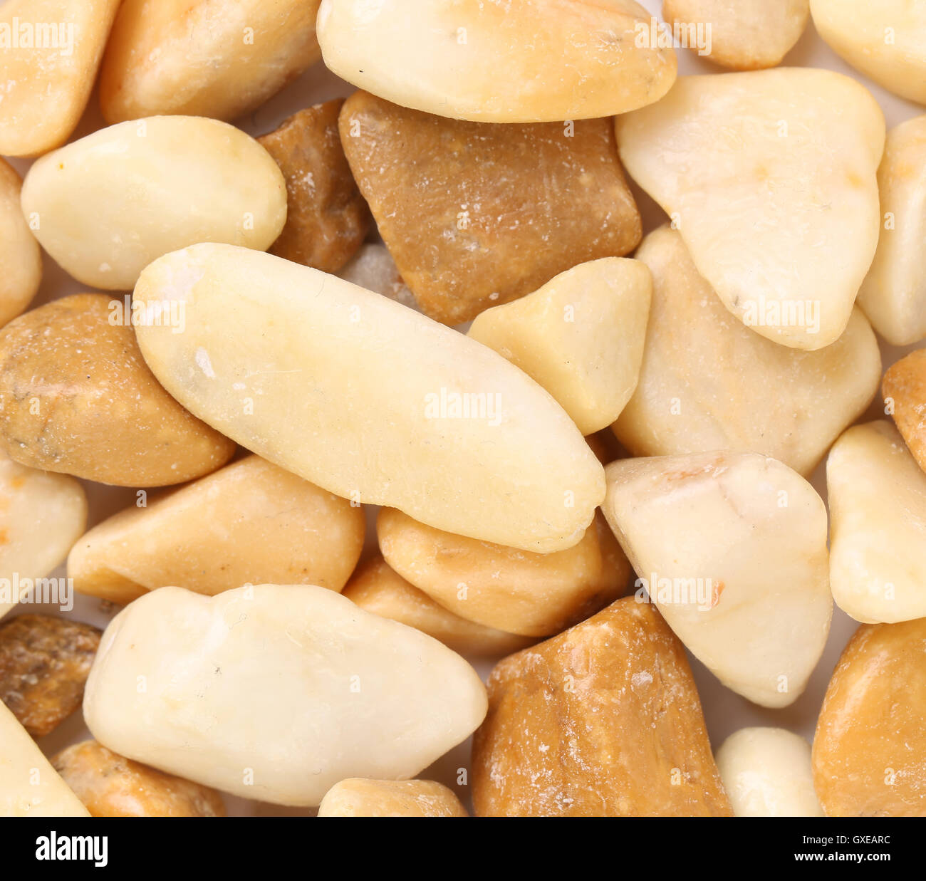 Pebbles as a stone texture. Close up Stock Photo - Alamy