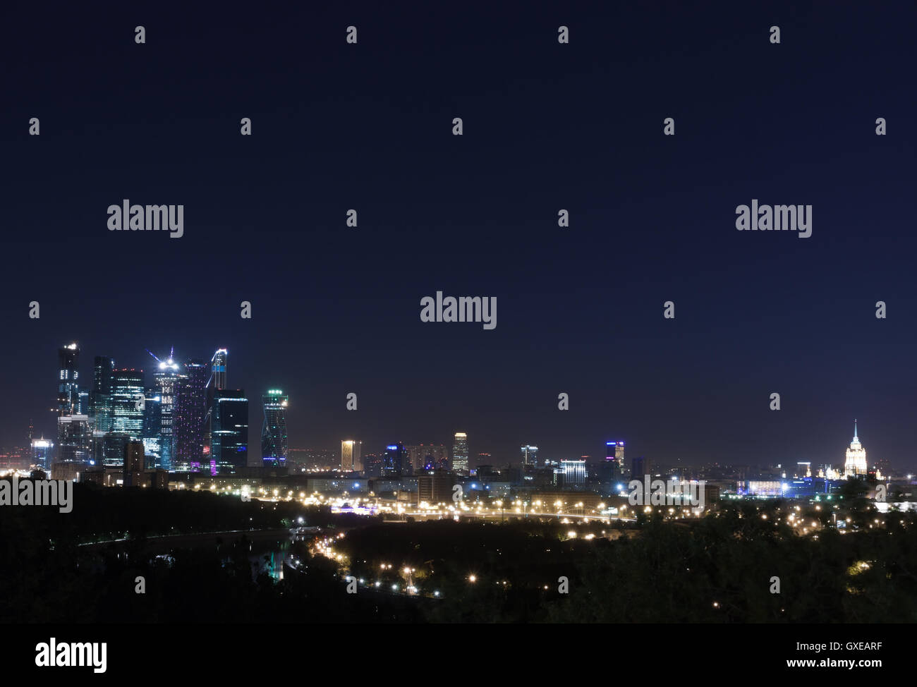 Sky and night buildings hi-res stock photography and images - Alamy