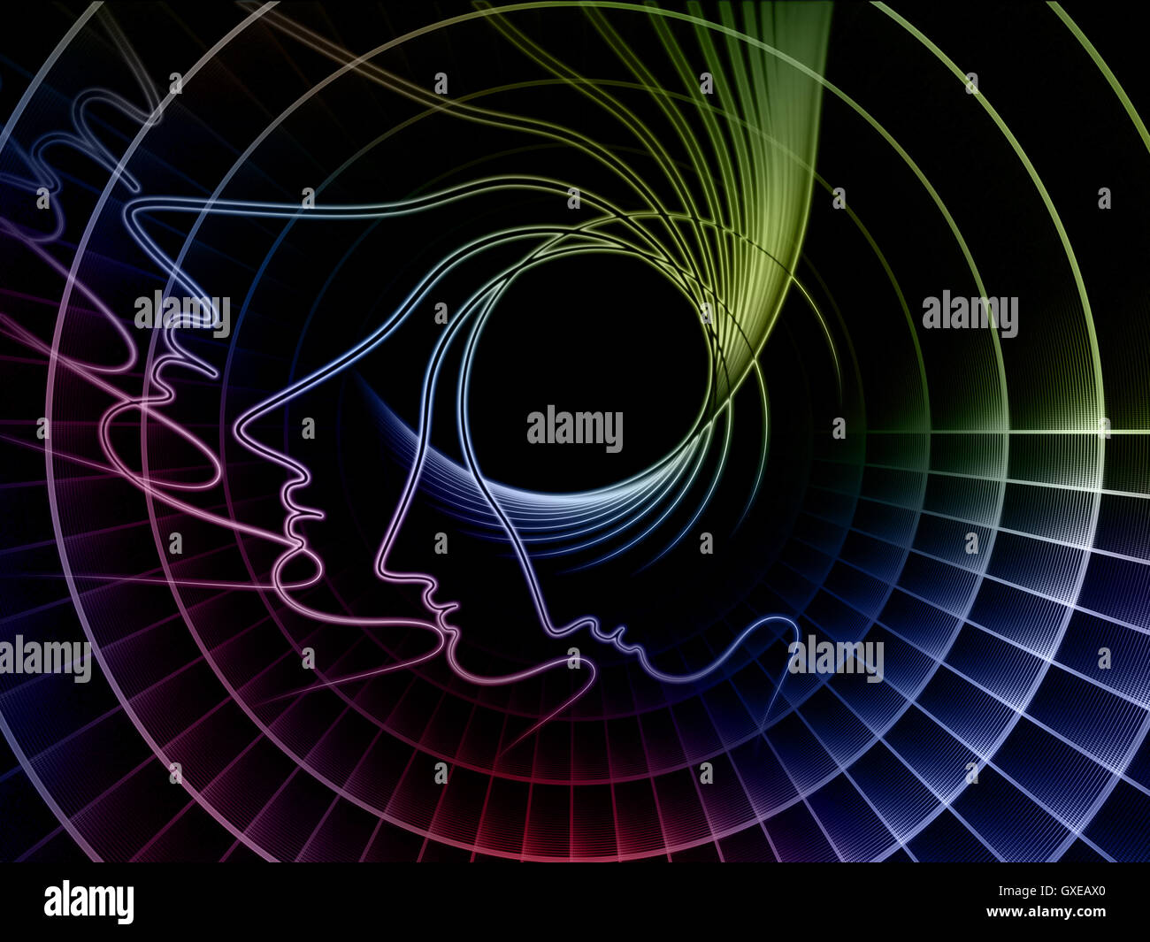 Soul Geometry Metaphor Stock Photo - Alamy