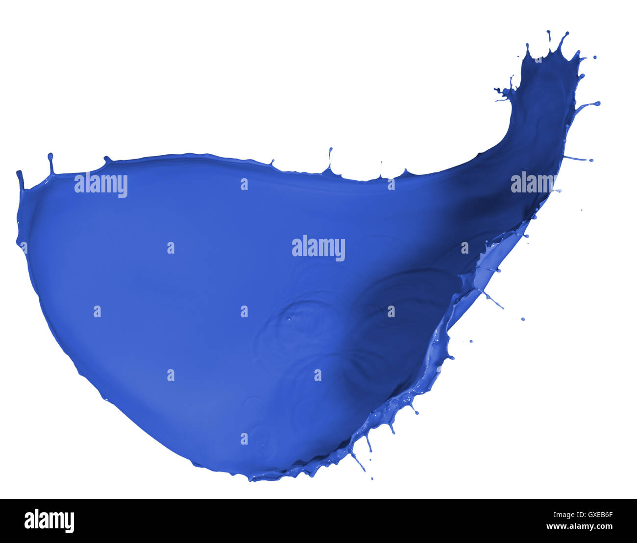 blue paint splash Stock Photo - Alamy