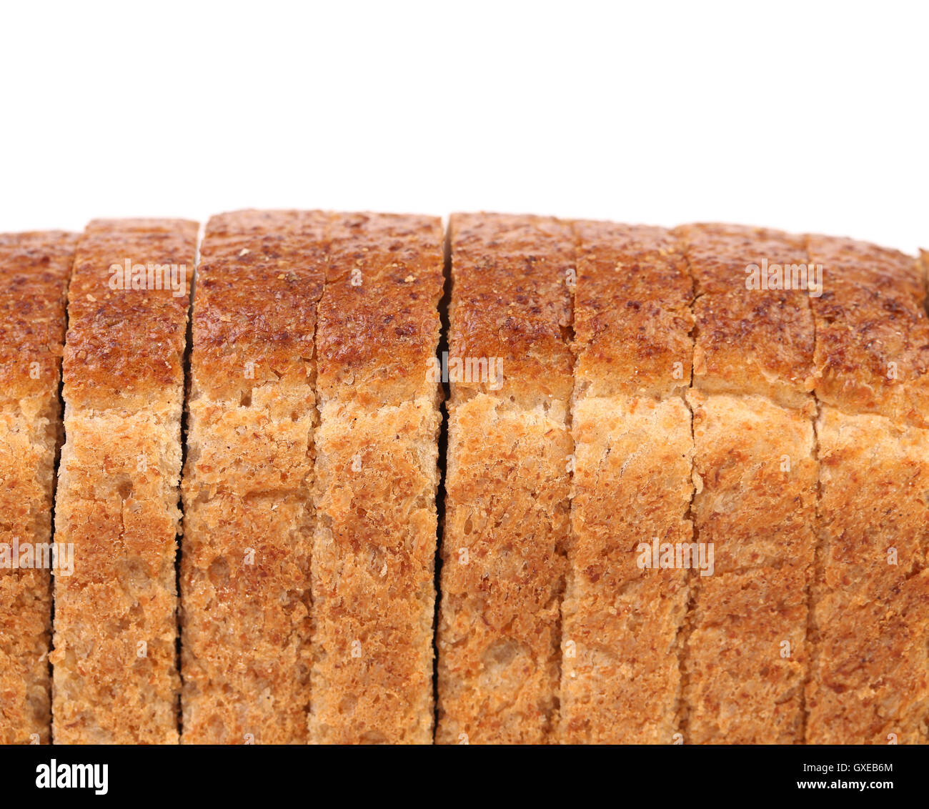 Sliced bread isolated on white Stock Photo - Alamy