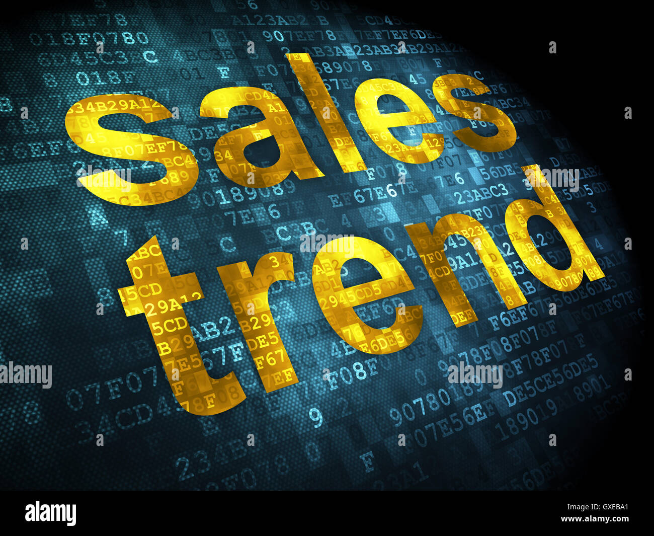 Marketing concept: Sales Trend on digital background Stock Photo - Alamy