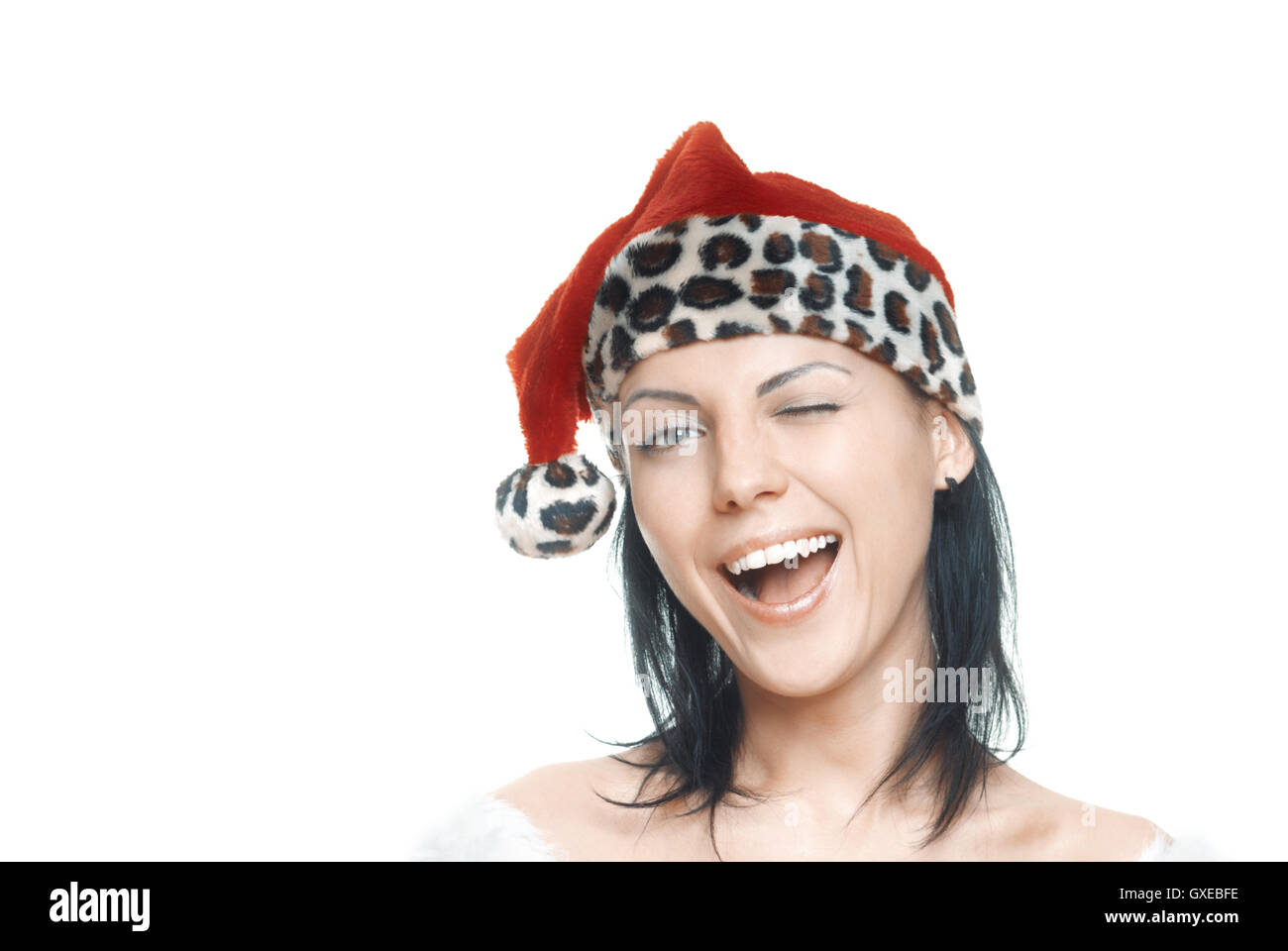 Portrait santa claus winking hi-res stock photography and images - Alamy