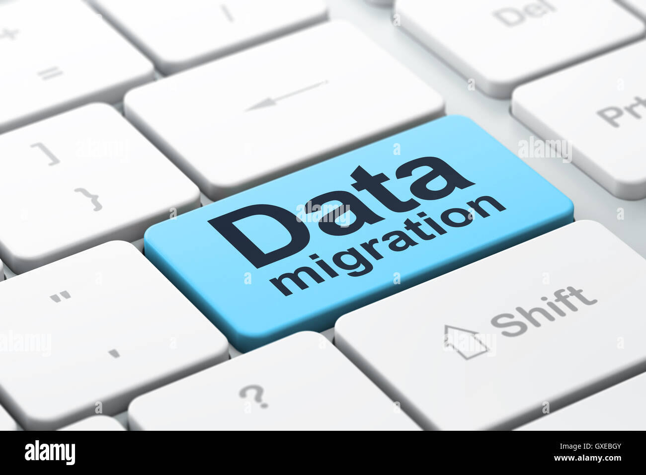 Data concept: Data Migration on computer keyboard background Stock ...