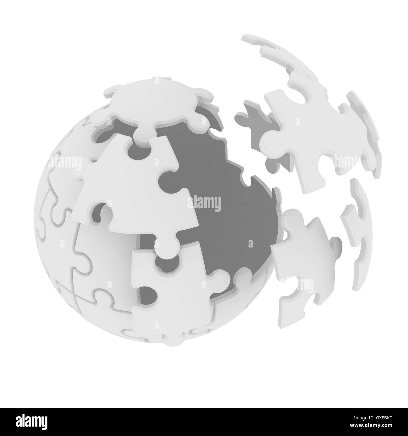 Metal puzzles Black and White Stock Photos & Images - Alamy