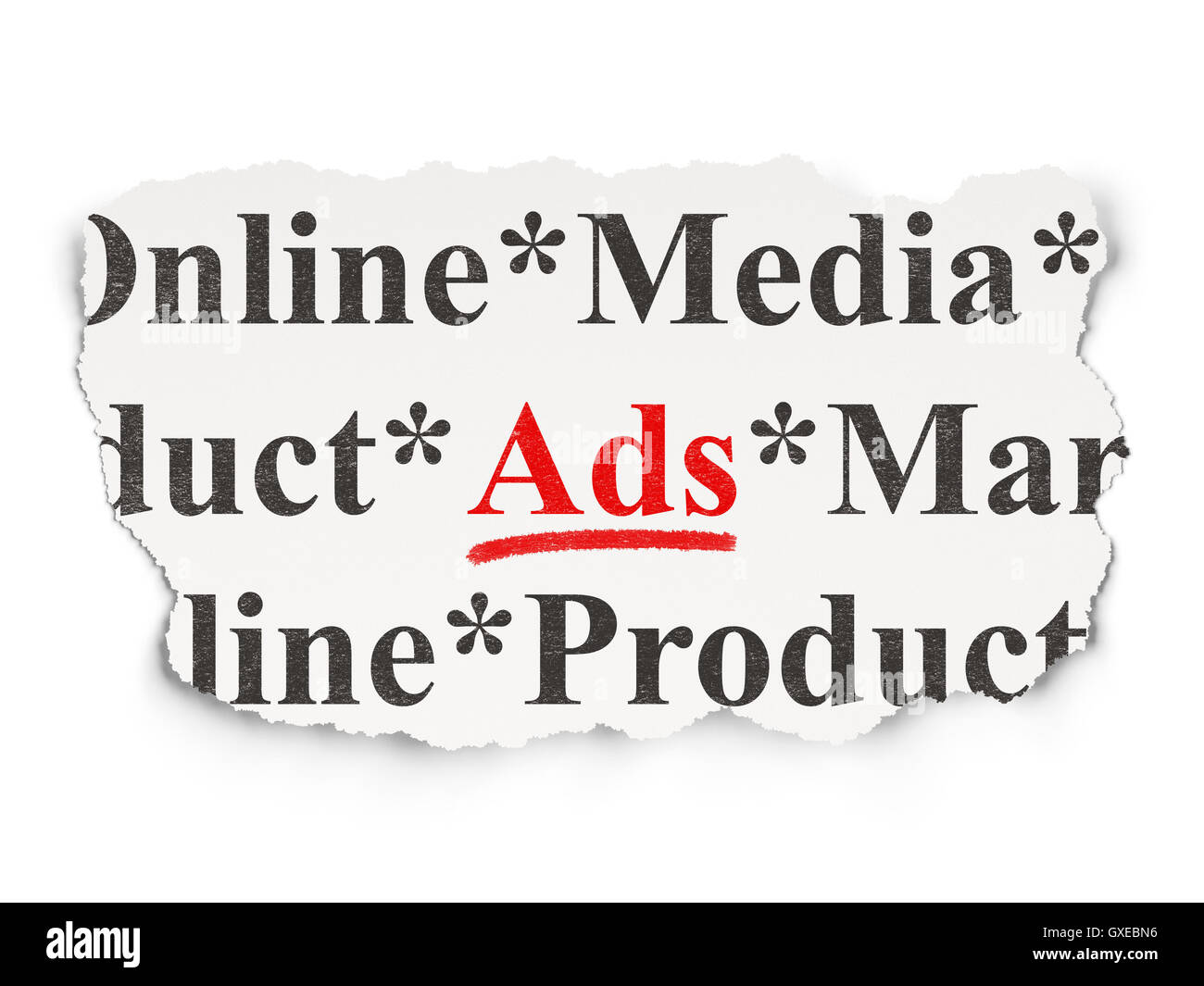 Marketing concept: Ads on Paper background Stock Photo - Alamy