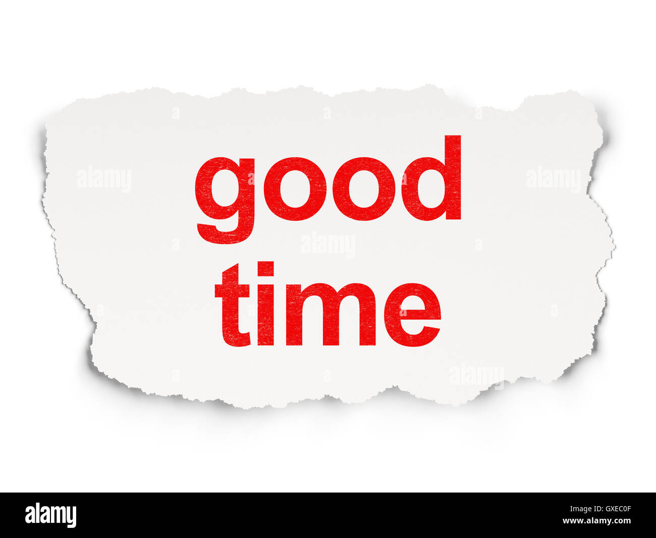 Time concept: Good Time on Paper background Stock Photo - Alamy