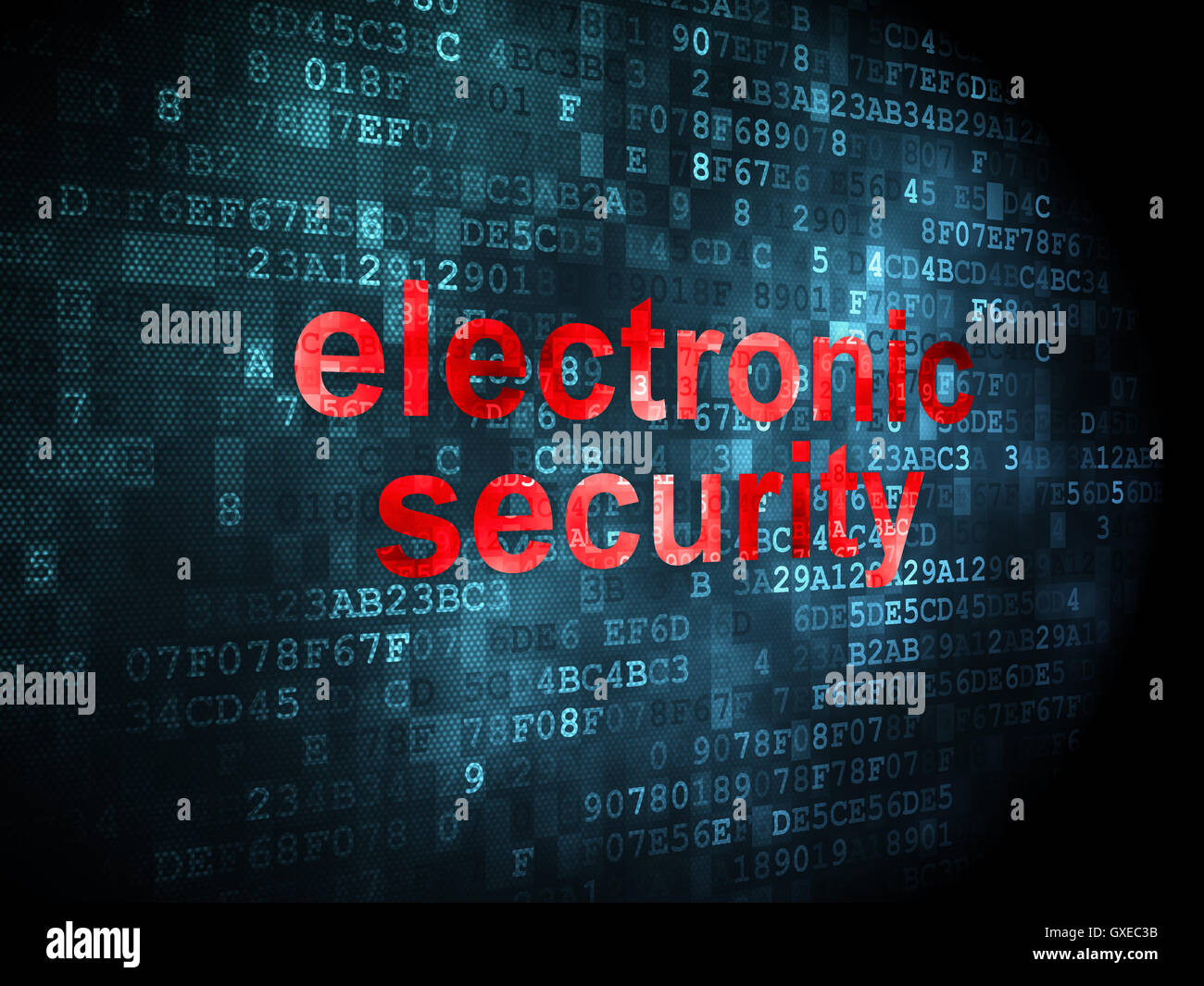 Privacy concept: Electronic Security on digital background Stock Photo ...