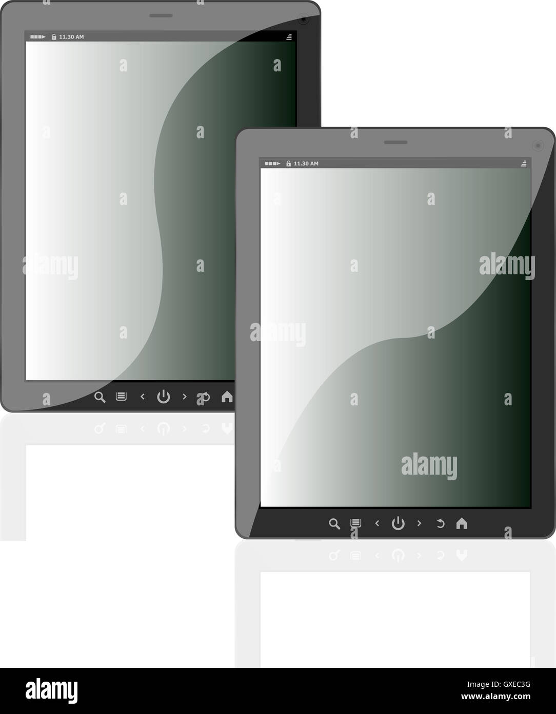 Set of tablet pc Stock Photo - Alamy