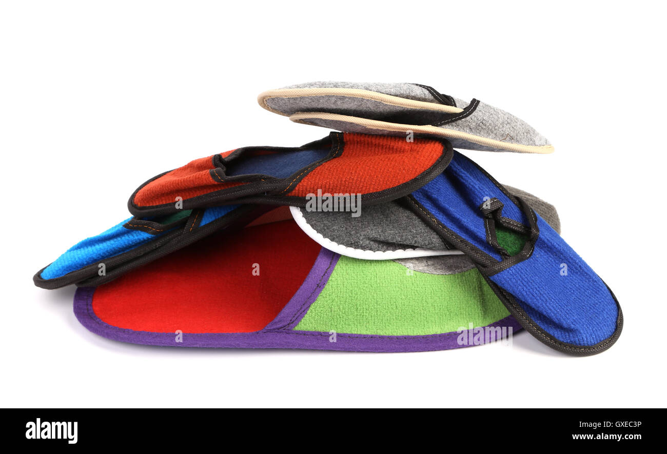 bunch of slippers Stock Photo - Alamy