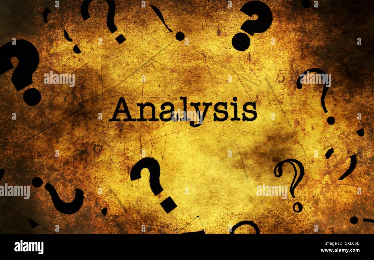 Analysis text grunge concept Stock Photo - Alamy
