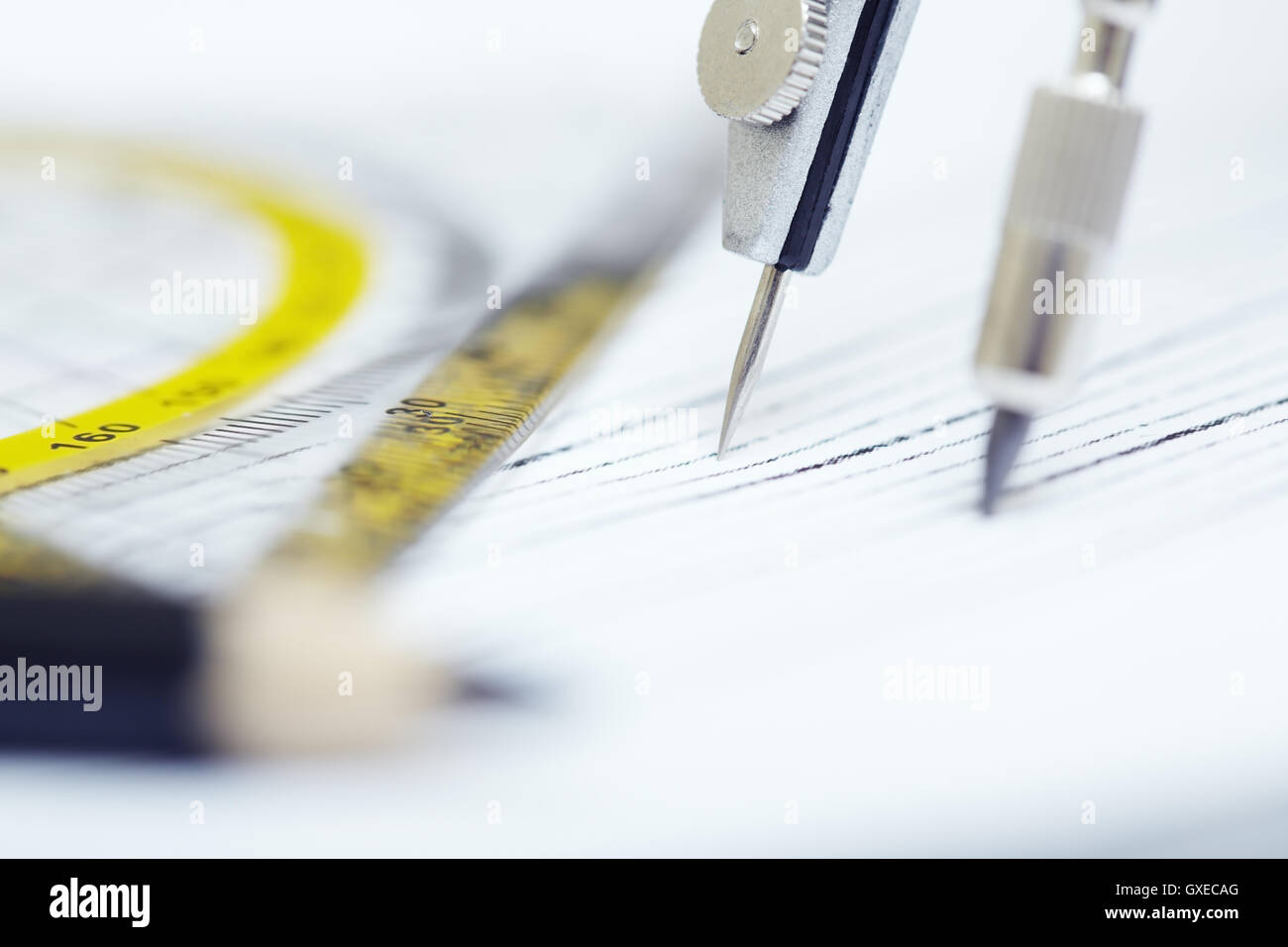 Engineering technical drawing graphics hi-res stock photography and ...