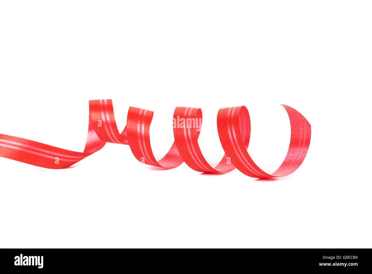 Red paper streamer Stock Photo - Alamy