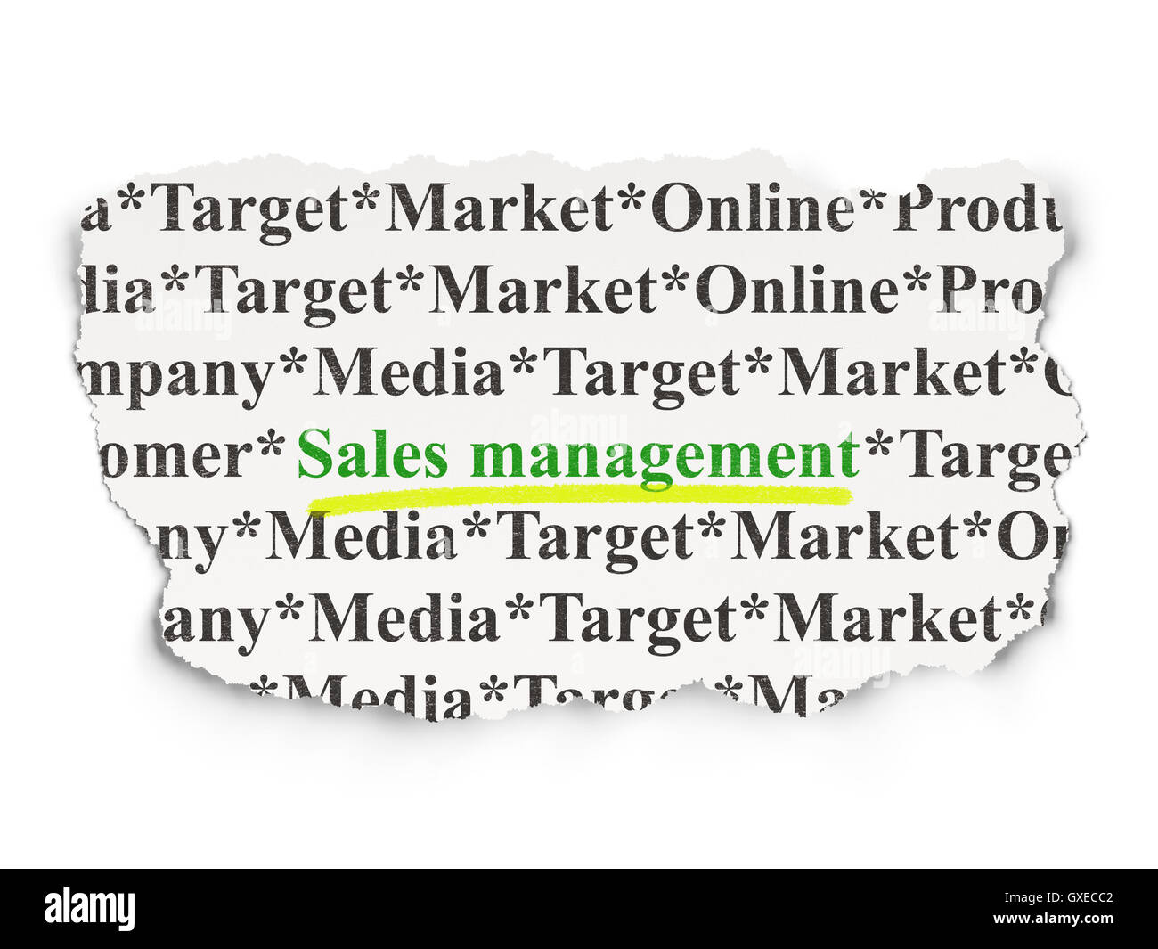 Advertising concept: Sales Management on Paper background Stock Photo ...