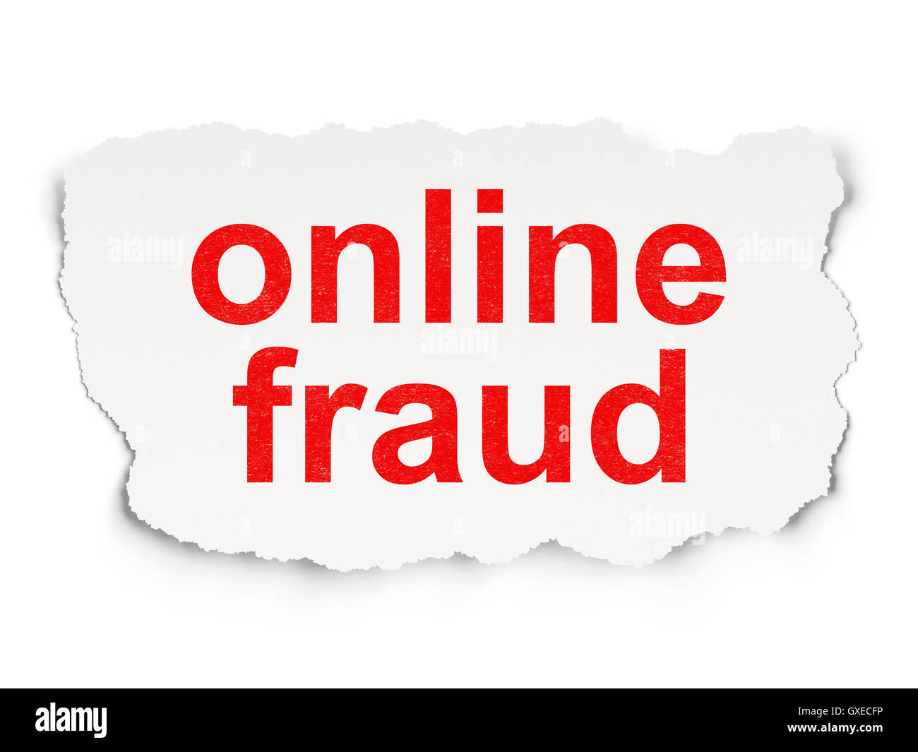Security concept: Online Fraud on Paper background Stock Photo - Alamy