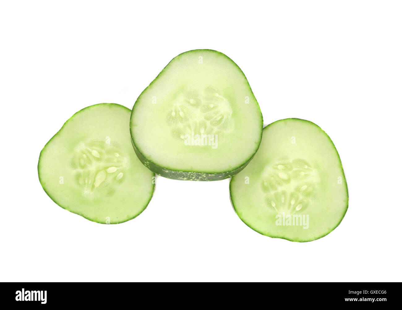 Slices of cucumber Stock Photo - Alamy