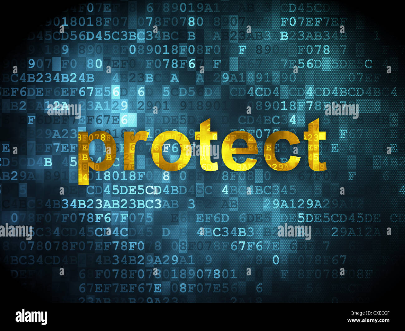 Privacy concept: Protect on digital background Stock Photo - Alamy