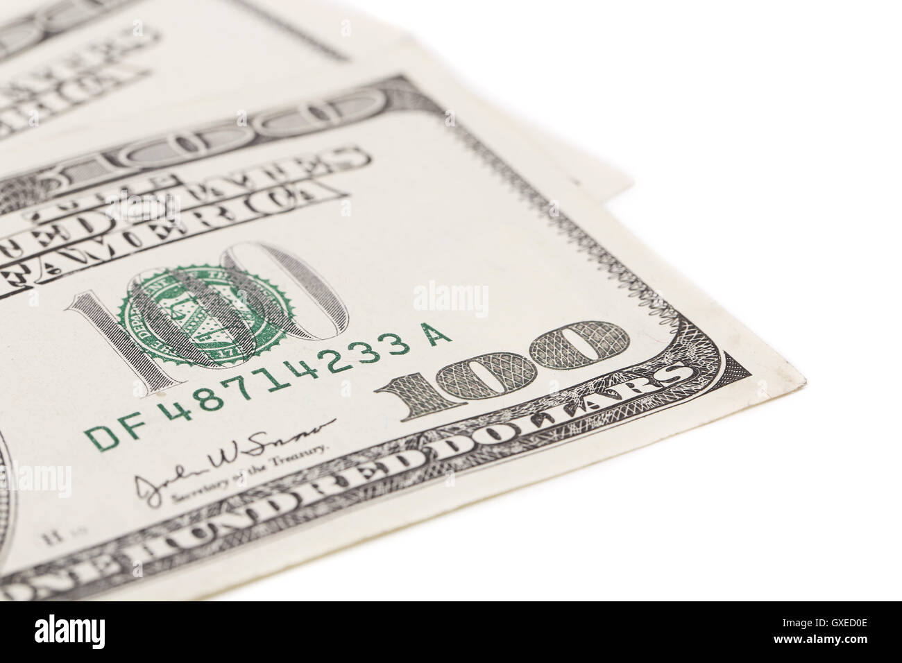 One hundred dollar greenbacks Stock Photo - Alamy