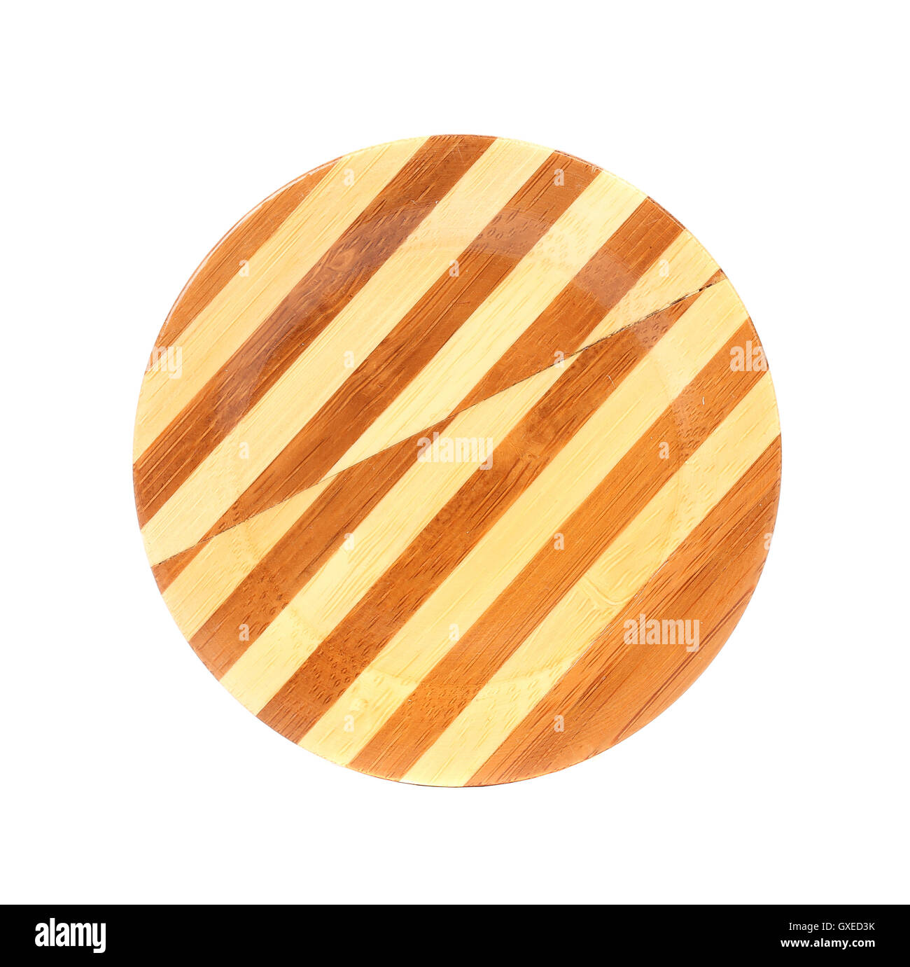 Round stripe wooden plate Stock Photo - Alamy