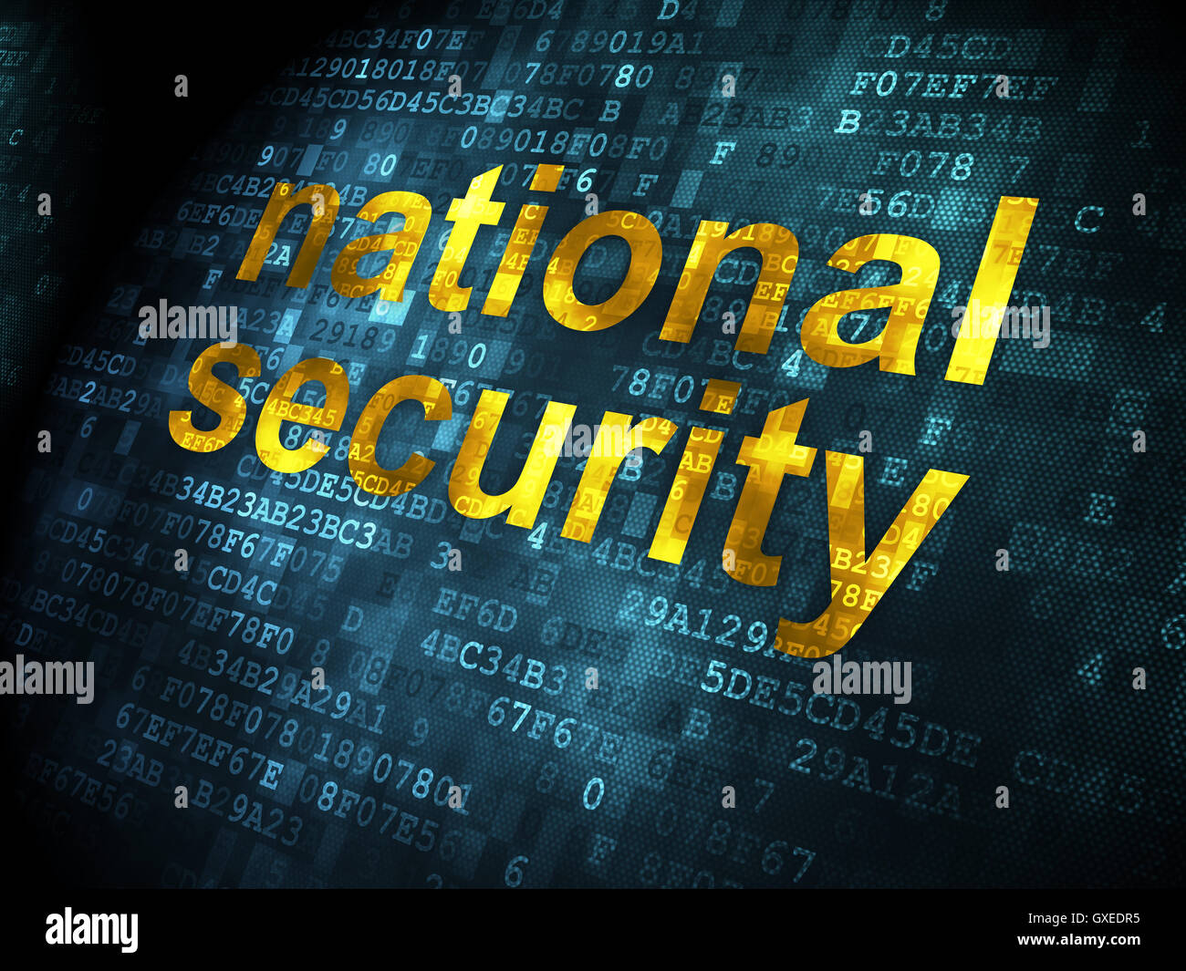 Safety concept: National Security on digital background Stock Photo - Alamy