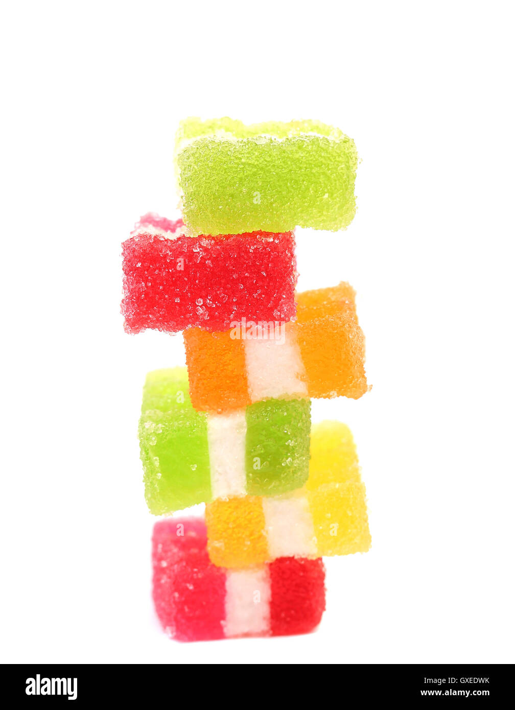 Stack of different fruit-paste candies Stock Photo - Alamy