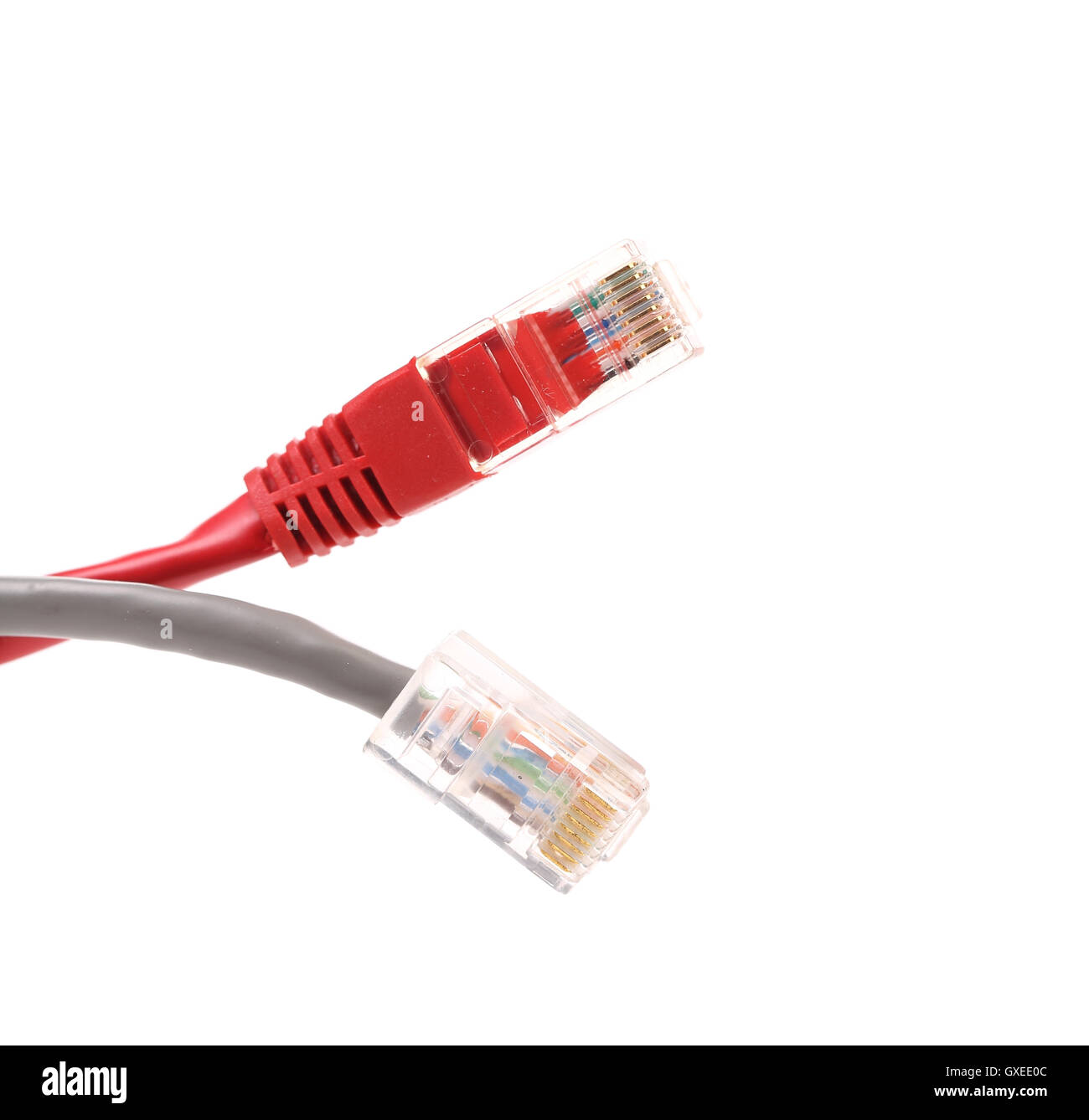 Two network cables Stock Photo - Alamy