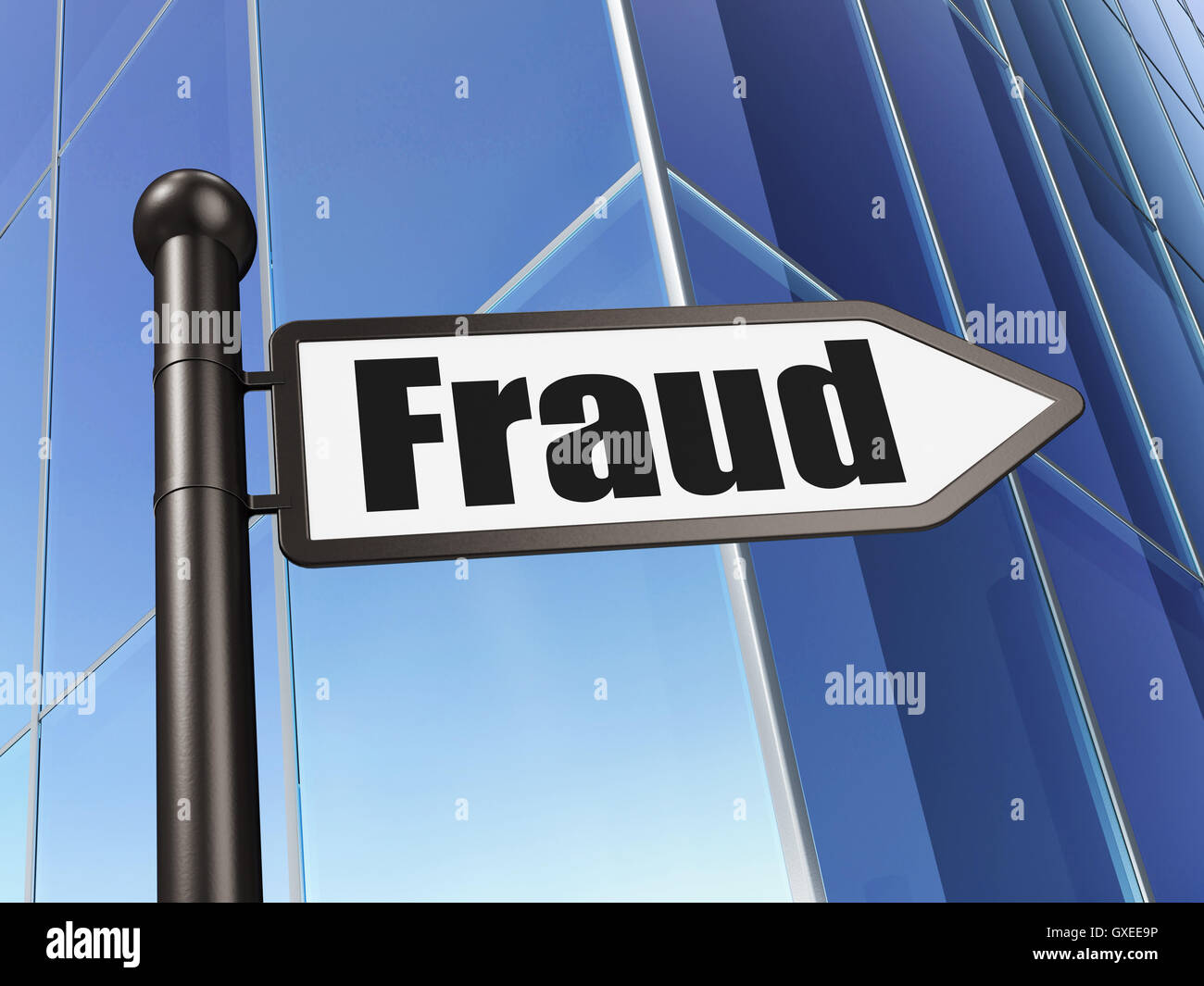 Protection concept: Fraud on Building background Stock Photo - Alamy