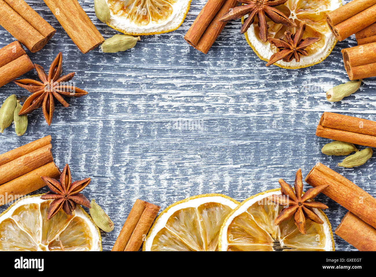 Indian spices border hi-res stock photography and images - Alamy