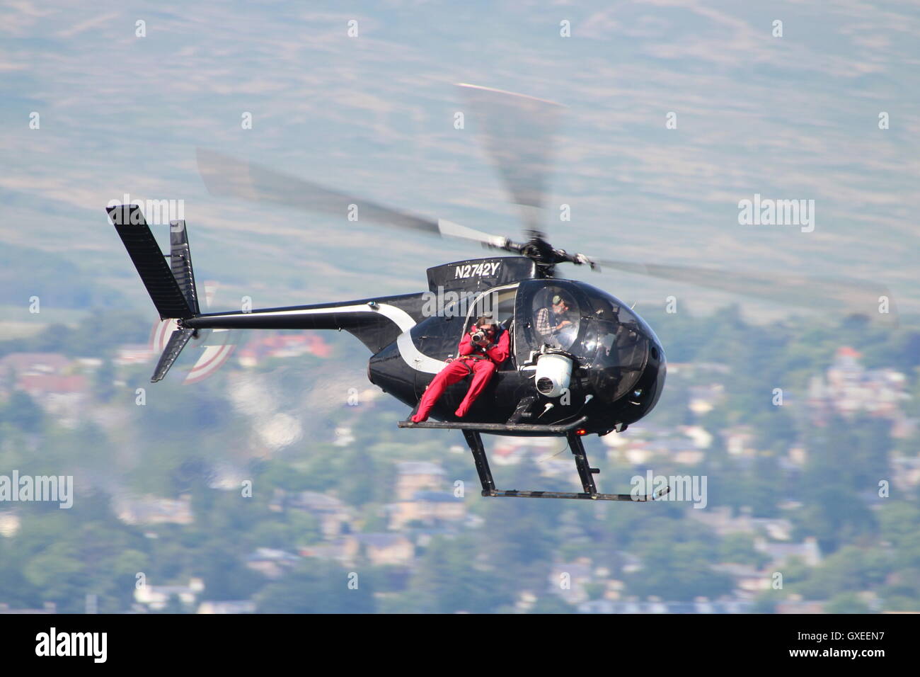 N2742Y, a Hughes Model 369HS, used as the camera ship during the ...