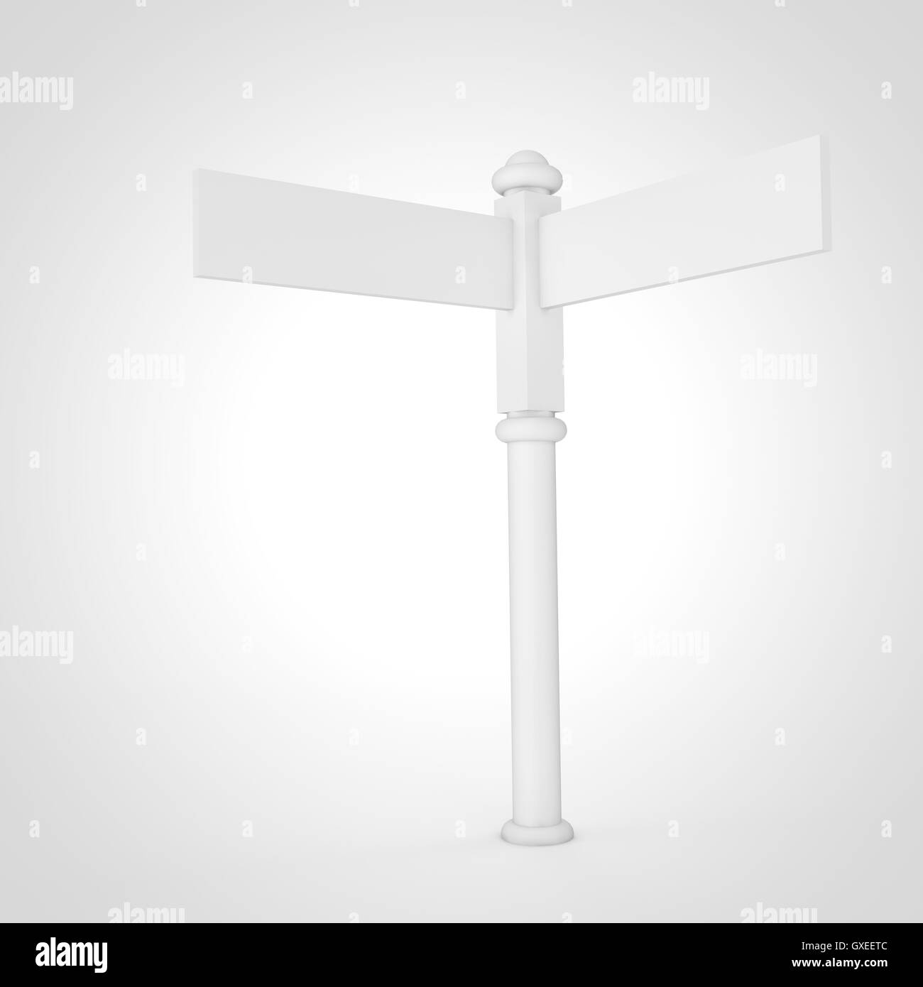 Blank Sign Post Stock Photo - Alamy