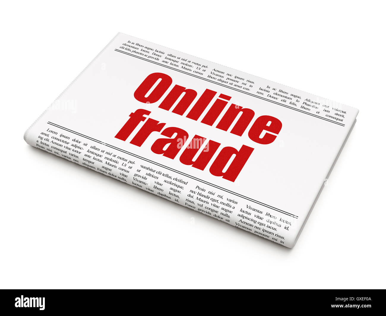 Safety news concept: newspaper headline Online Fraud Stock Photo - Alamy Safety news concept: newspaper headline Online Fraud Stock Photo - Alamy