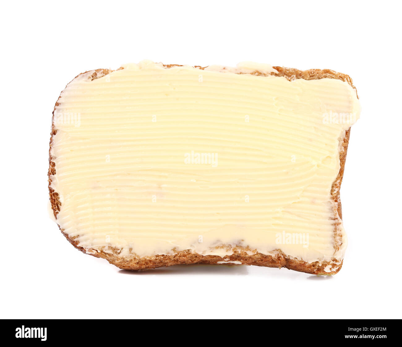 Slice of rye bread with butter Stock Photo - Alamy