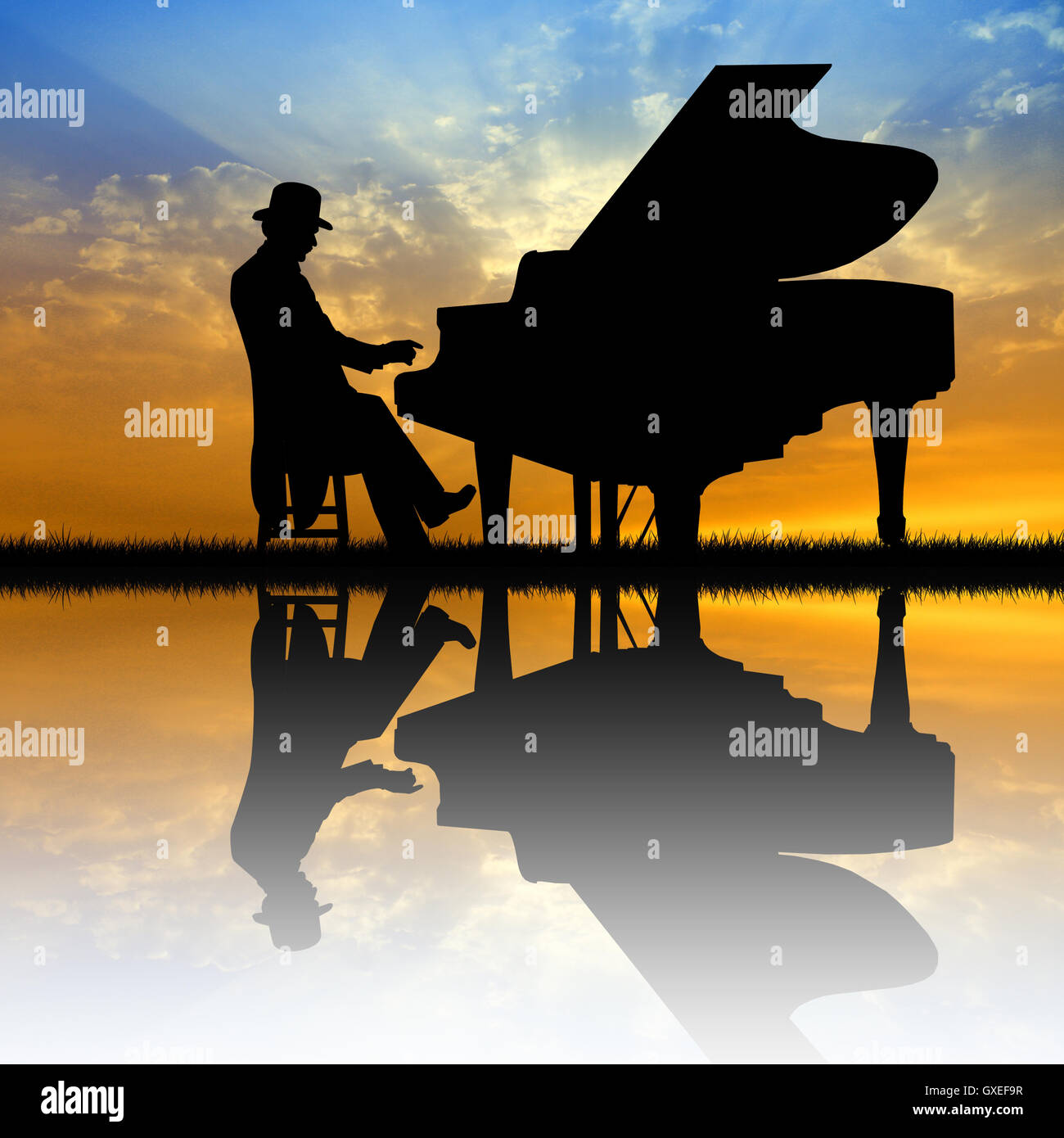 Piano Man Concert Stock Photos & Piano Man Concert Stock Images - Alamy