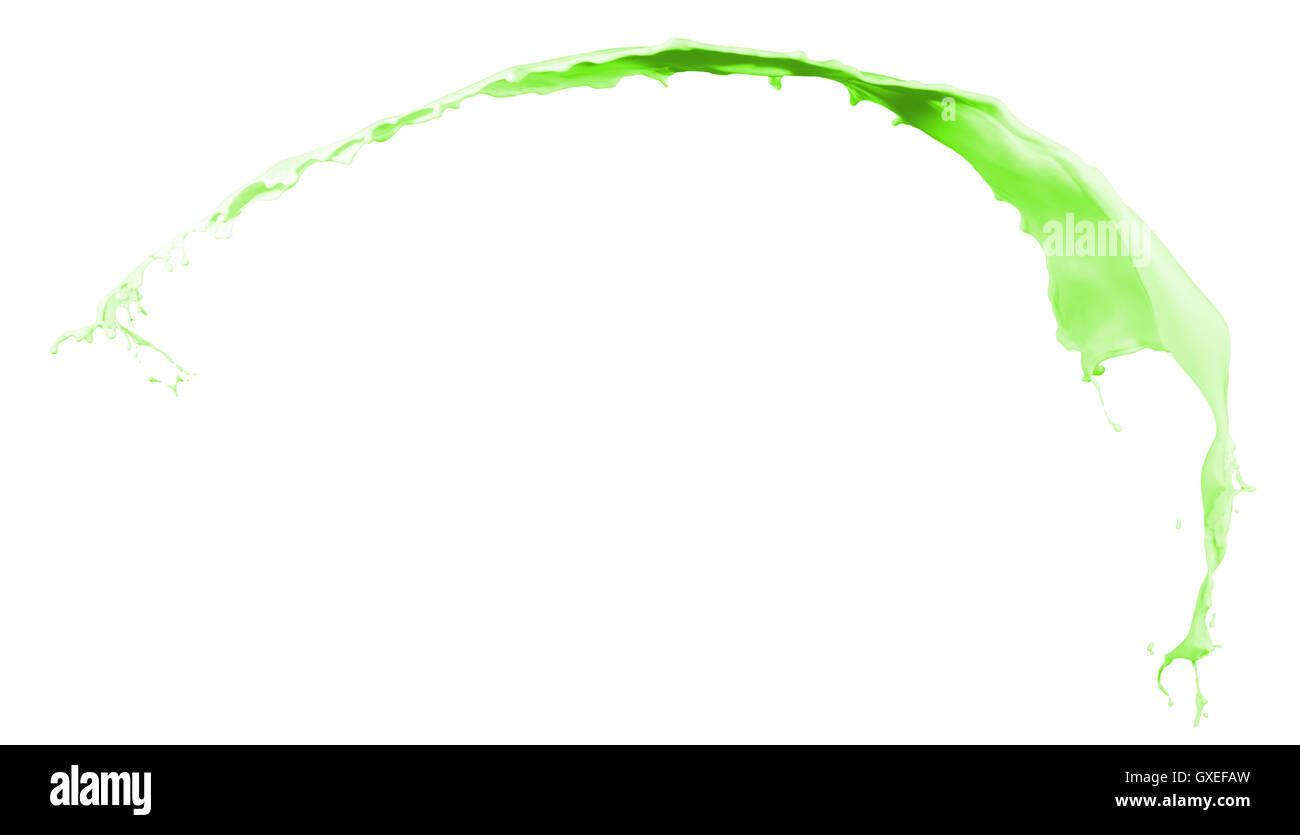 green paint splash Stock Photo - Alamy