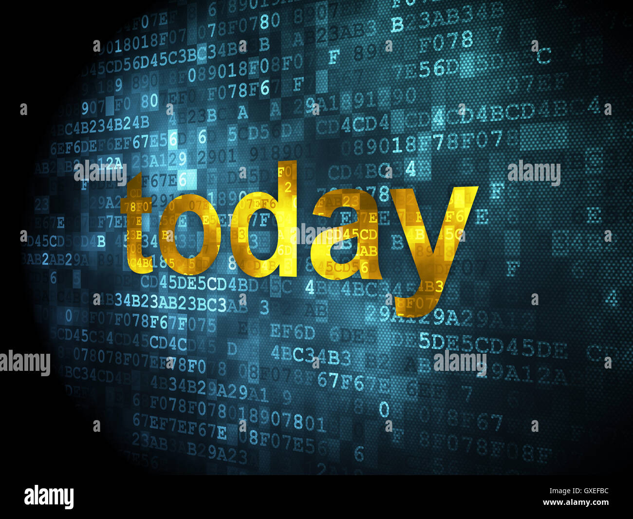 Timeline concept: Today on digital background Stock Photo - Alamy