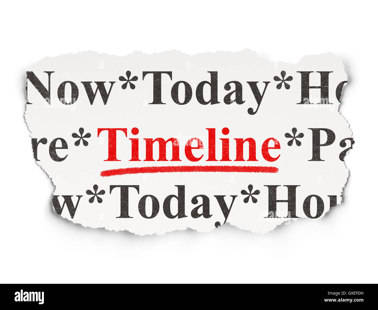 Timeline concept: Timeline on Paper background Stock Photo - Alamy