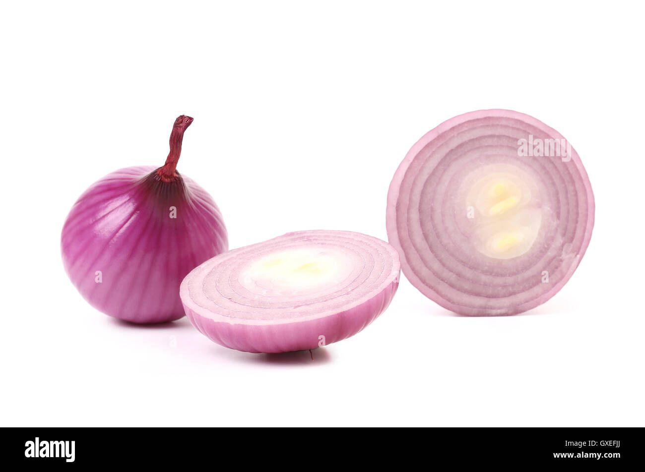 Different sliced red onion Stock Photo - Alamy