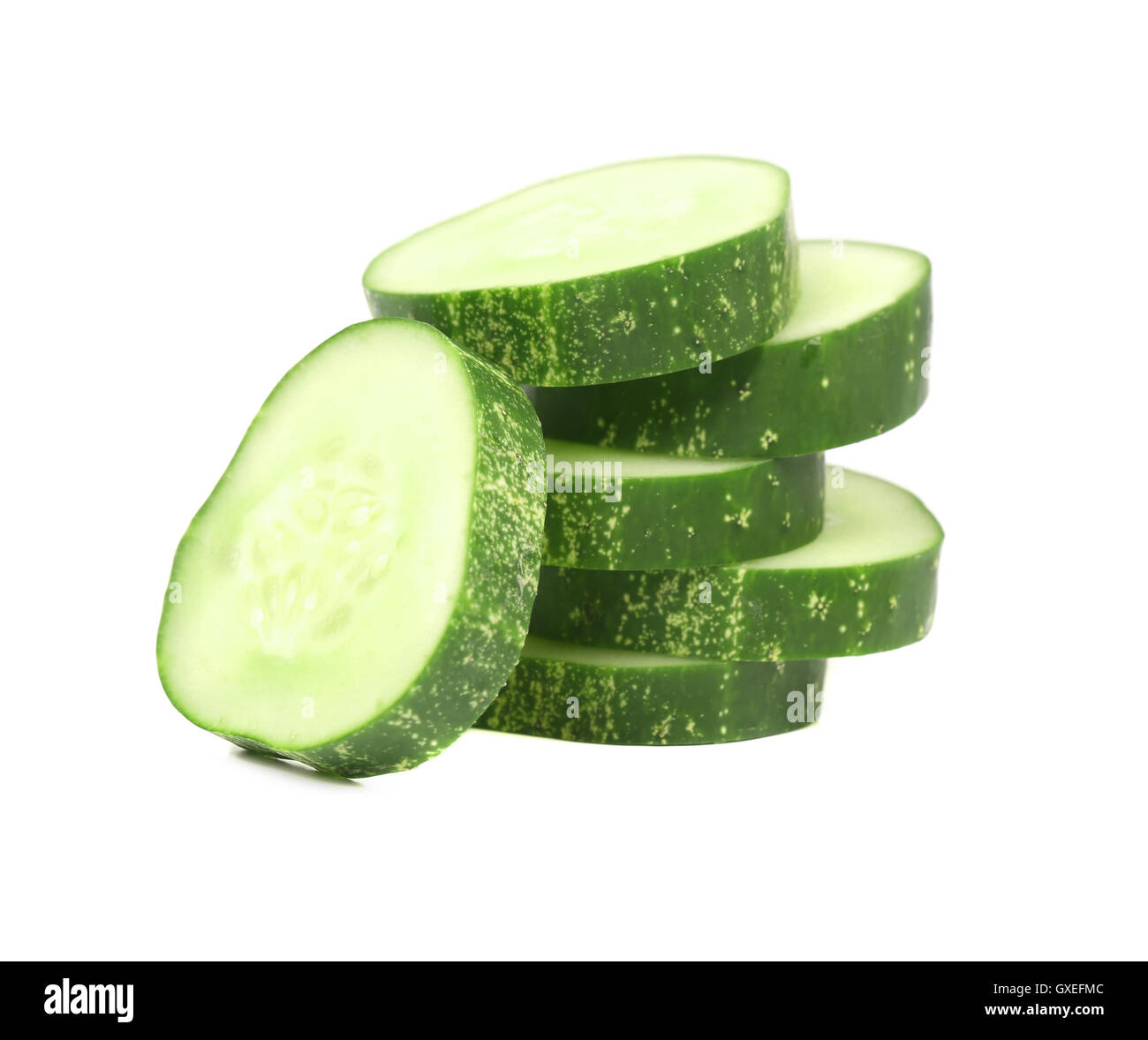 Stack of green cucumber Stock Photo - Alamy