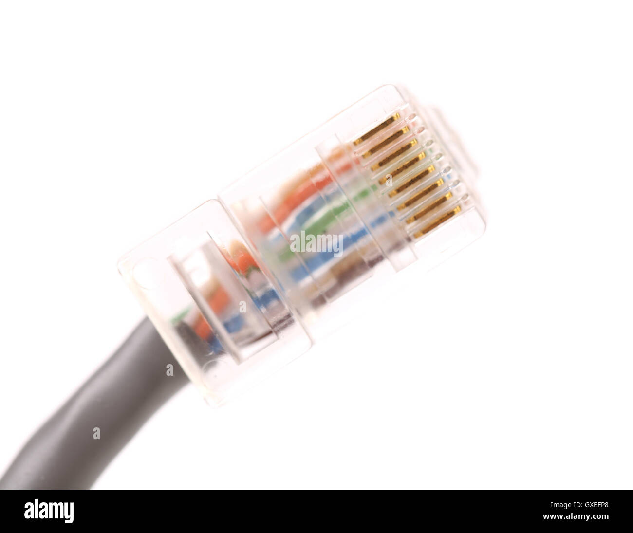 Network cable. Close up Stock Photo - Alamy