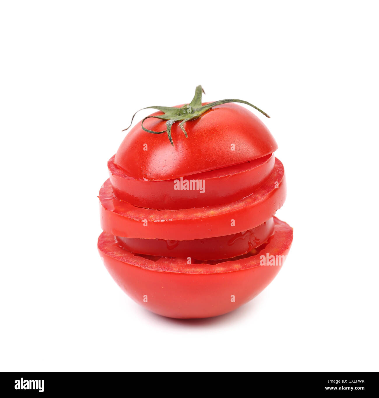 Stack of tomato slices Stock Photo - Alamy