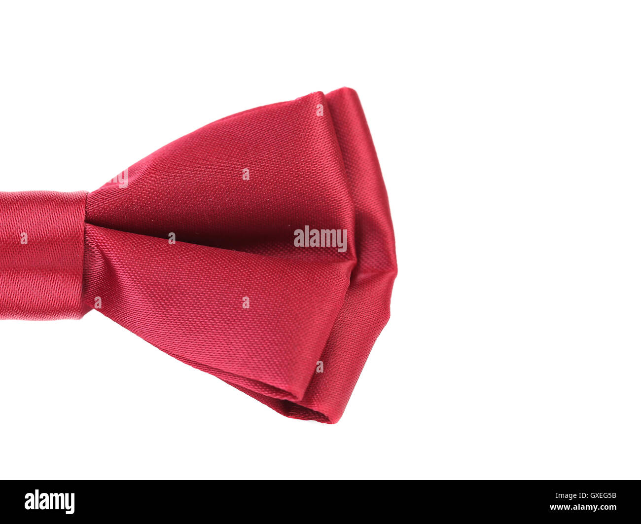 Half of red bow tie. Space for text Stock Photo - Alamy