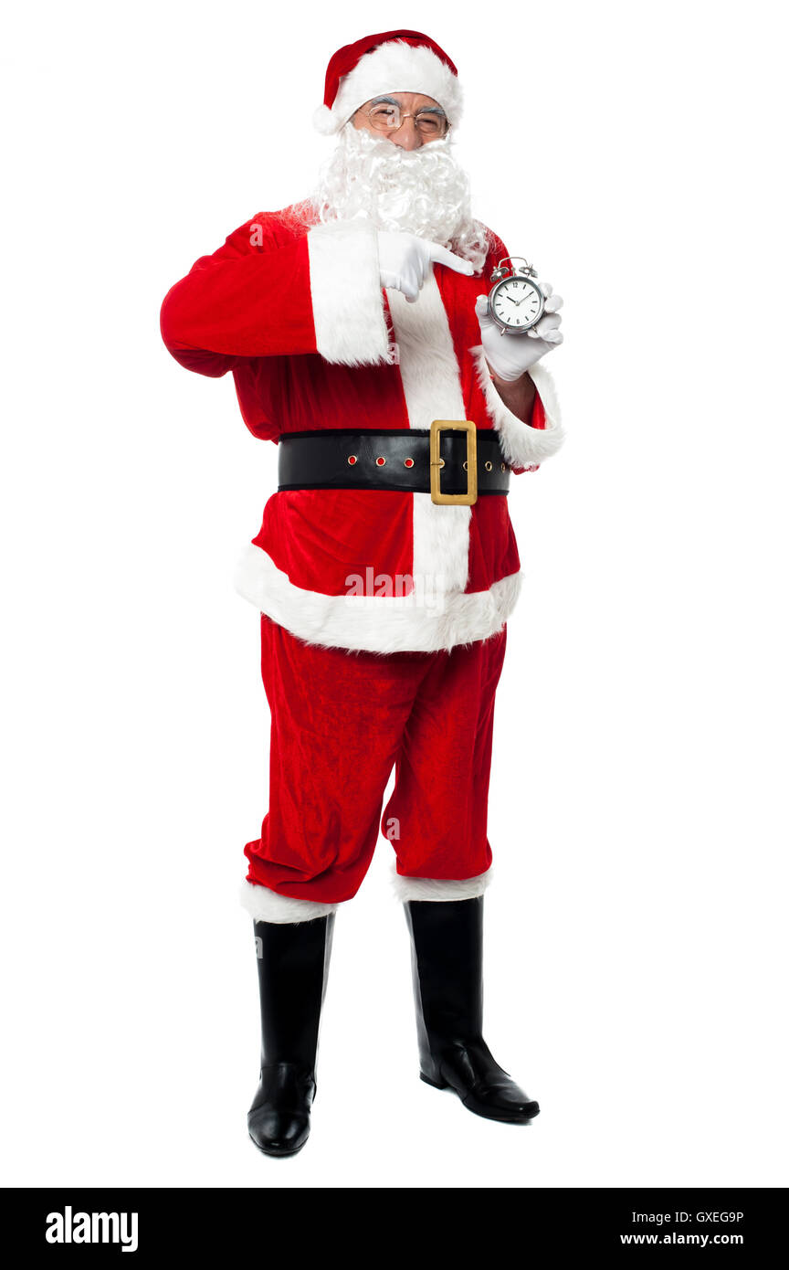 Merry christmas alarm clock Cut Out Stock Images & Pictures - Alamy