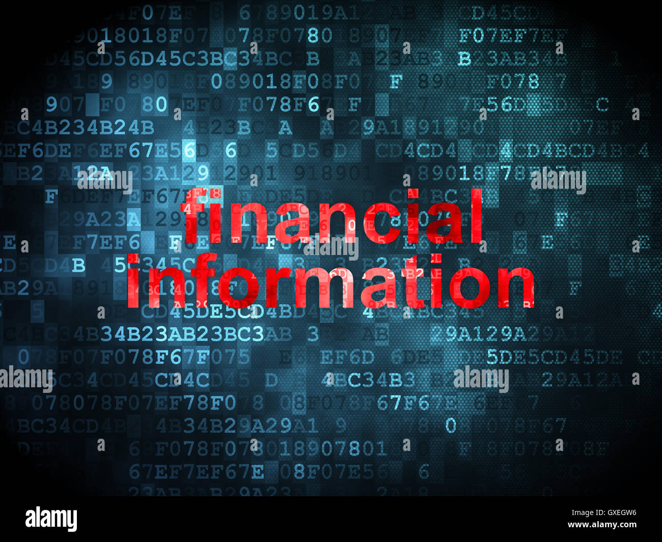 Finance concept: Financial Information on digital background Stock ...